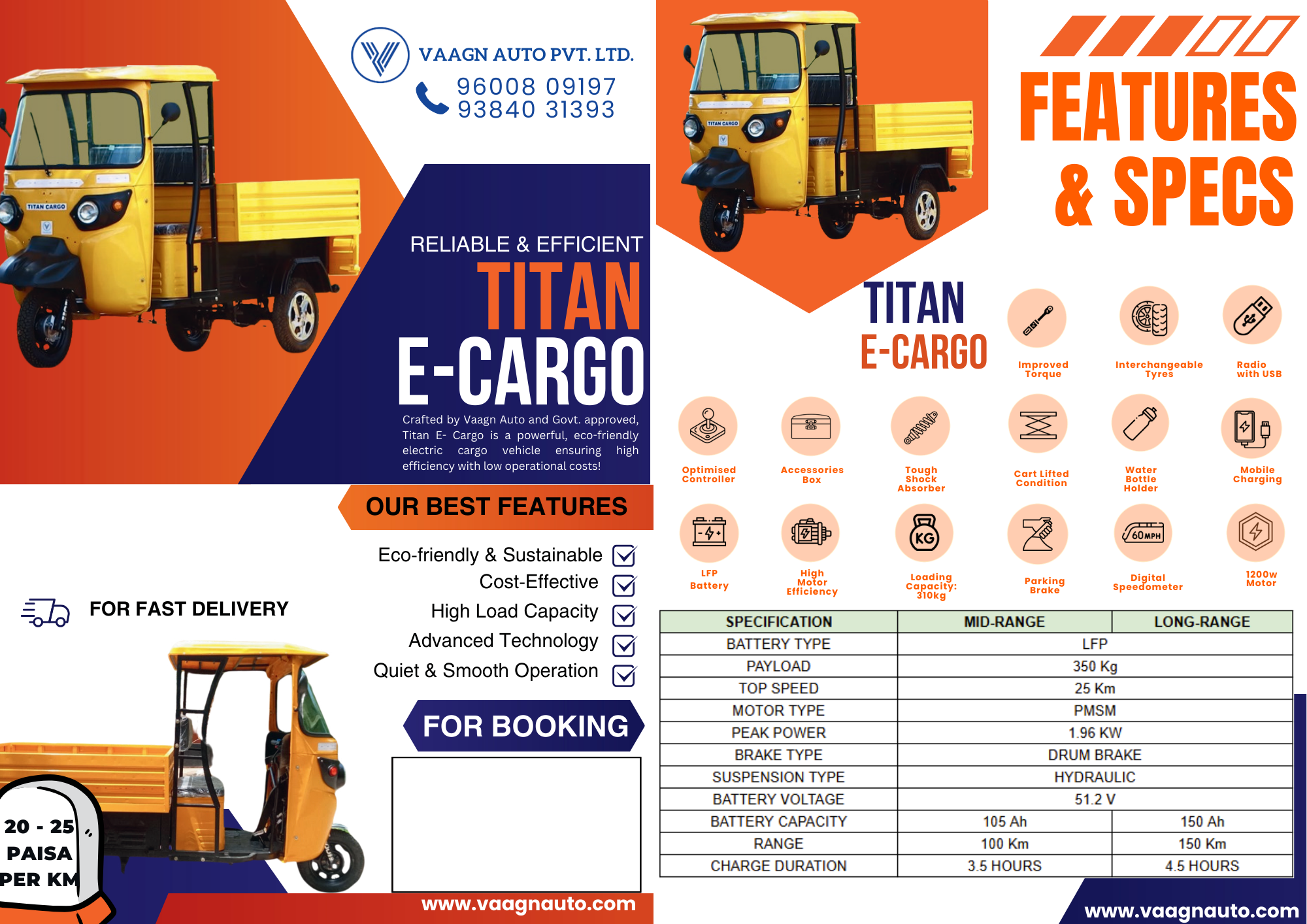 Best Electric Loading Vehicle | Titan E-Cargo by Vaagn Auto